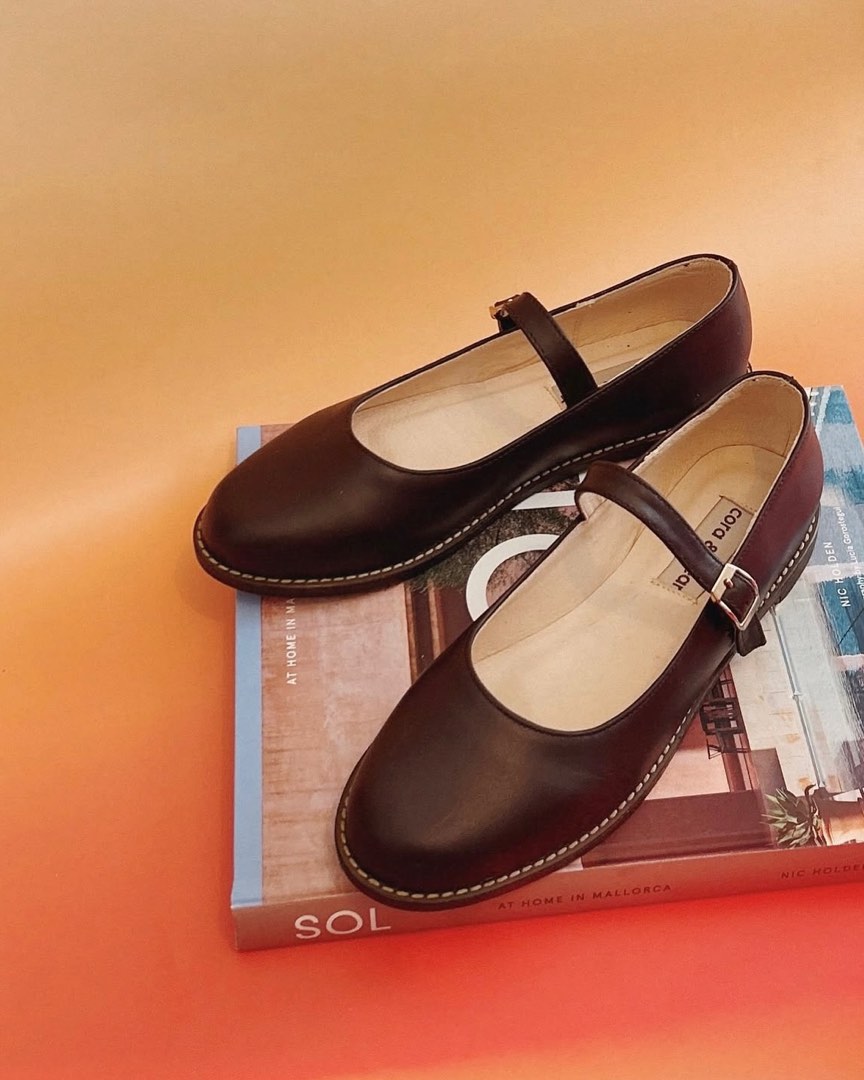 Cora and Bear Mary Jane (The Nona in Chocolate Brown), Women's Fashion ...