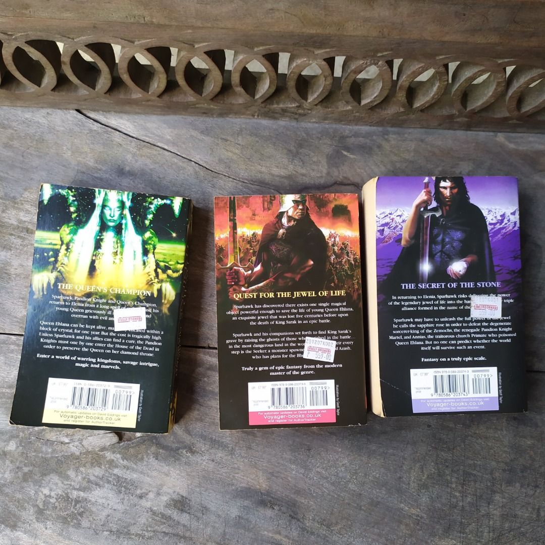 DAVID EDDINGS: The Elenium Trilogy Sparhawk The Diamond Throne, Ruby ...