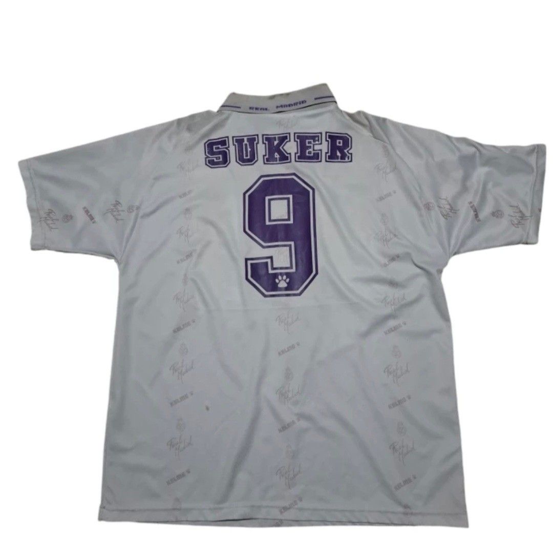 Davor Suker #9 Real Madrid CF Home 1996/1997 Kelme Official Merchandise ...
