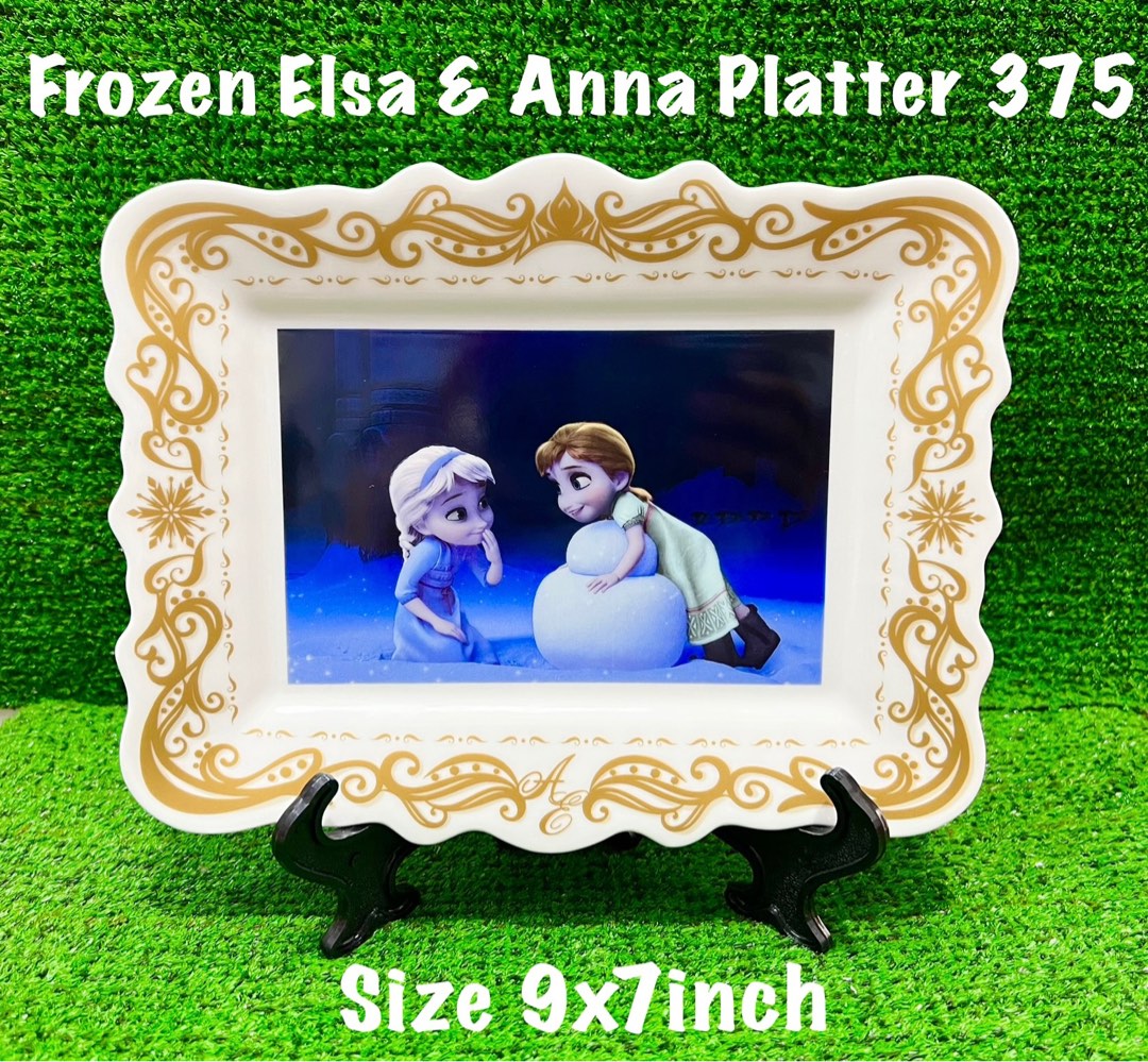 Disney Frozen / Elsa and Anna Ceramic Platter, Furniture & Home Living ...