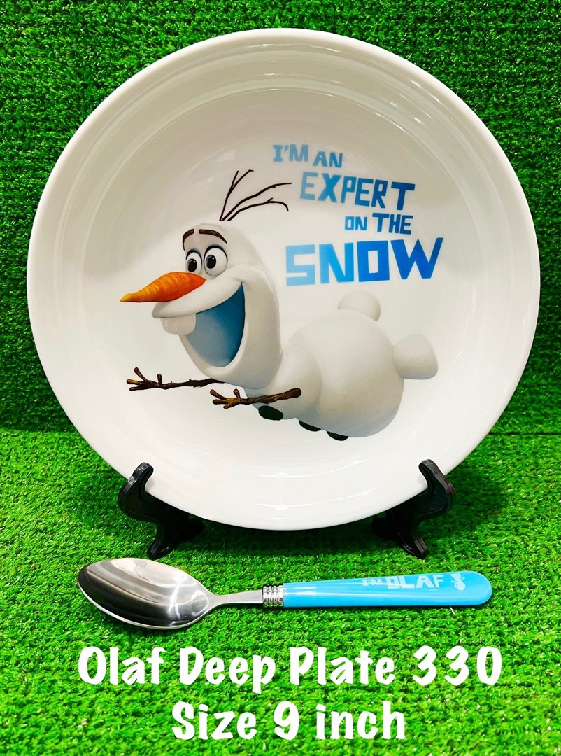 Disney Frozen / Olaf Ceramic Deep Plate, Furniture & Home Living ...