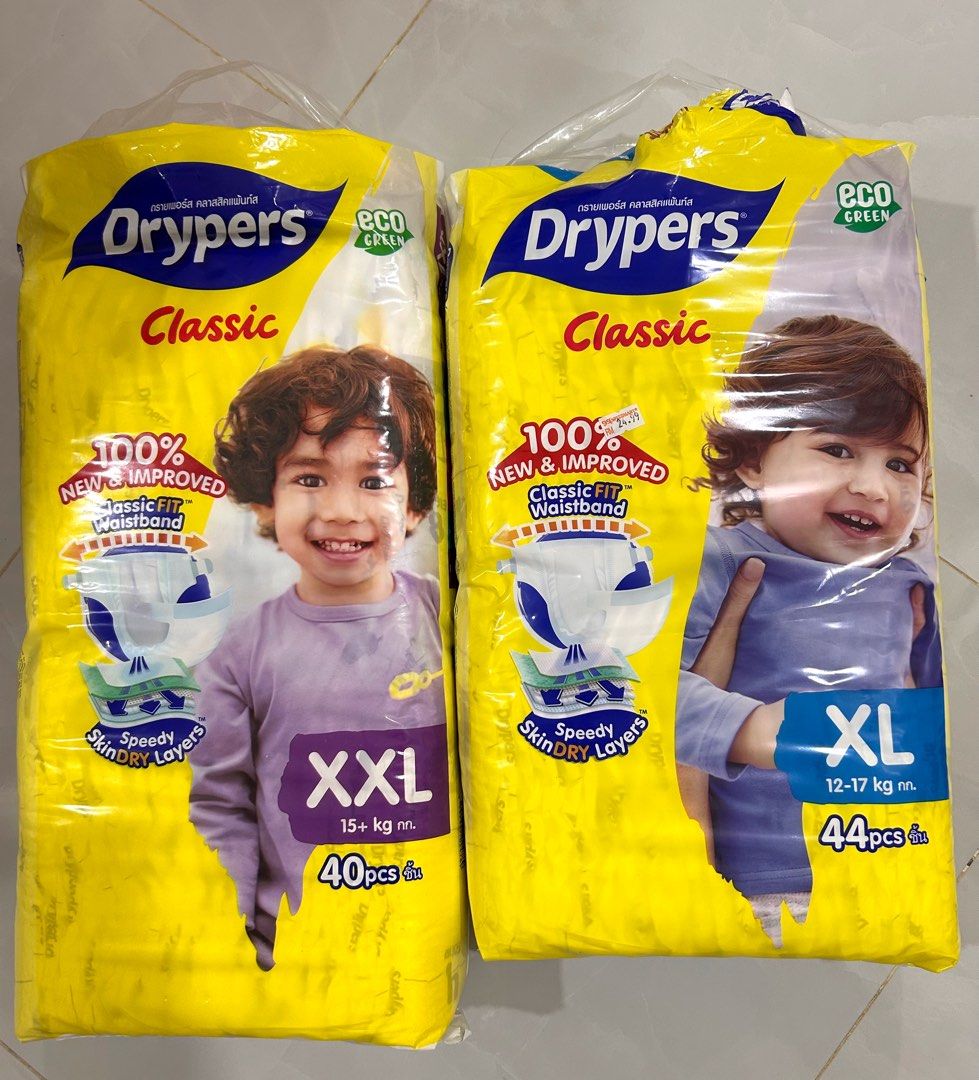 Drypers Classic Tape XL / XXL, Babies & Kids, Bathing & Changing ...