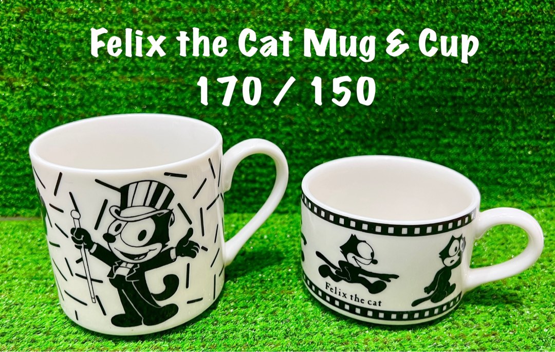 Felix the Cat Ceramics Mugs, Furniture & Home Living, Kitchenware ...
