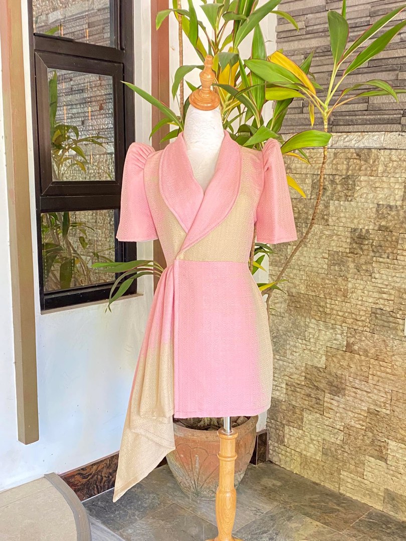 For rent: Pink Sexy Modern Filipiniana, Women's Fashion, Dresses & Sets ...