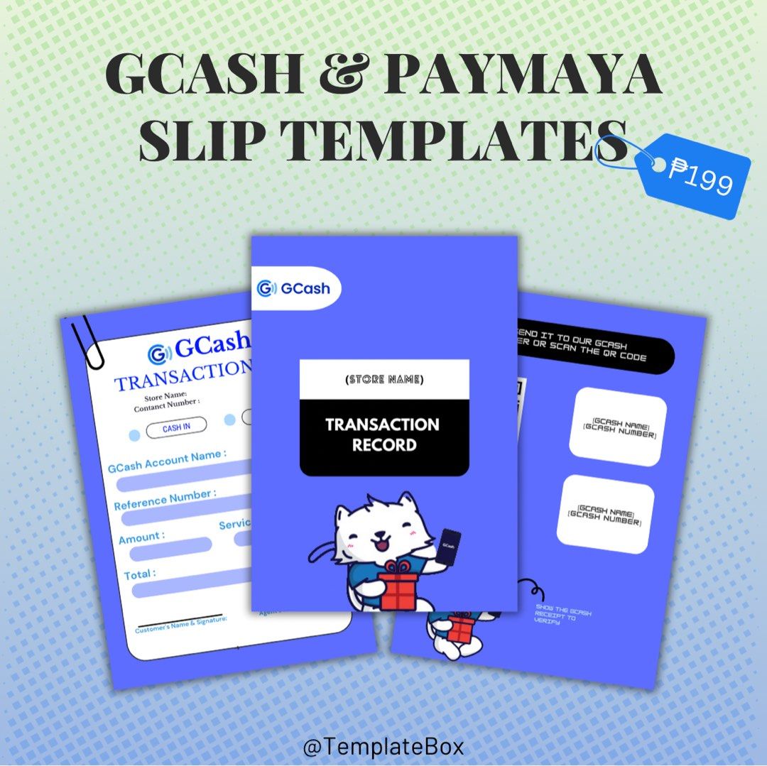 GCASH & PAYMAYA SLIPS TEMPLATE, Announcements on Carousell