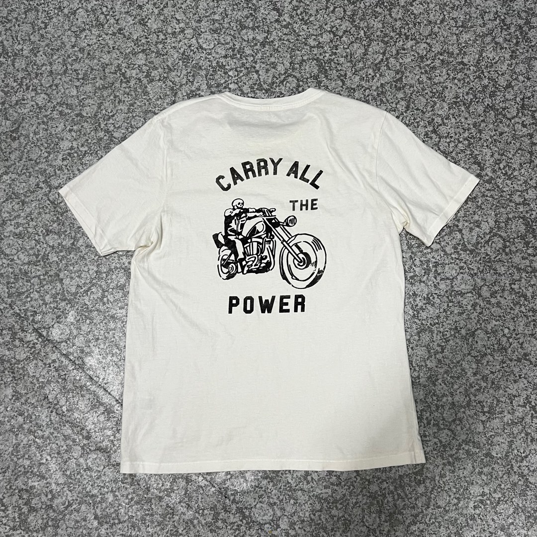 GU Motorhead Skull White Shirt, Men's Fashion, Coats, Jackets and ...