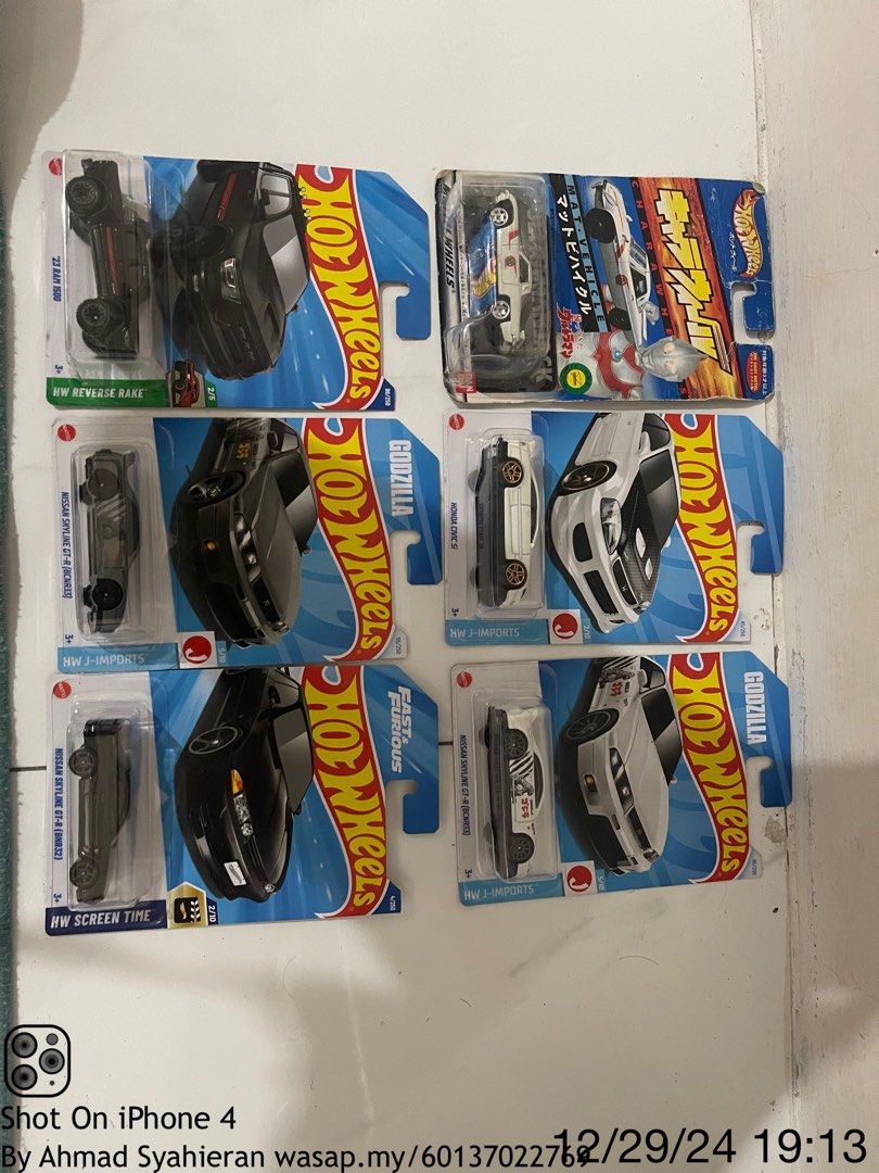 Hotwheels lot saga gtr godzilla ultraman ram fast and furios, Hobbies ...