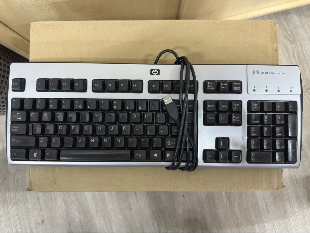HP keyboard with smart card slot, Computers & Tech, Parts & Accessories ...
