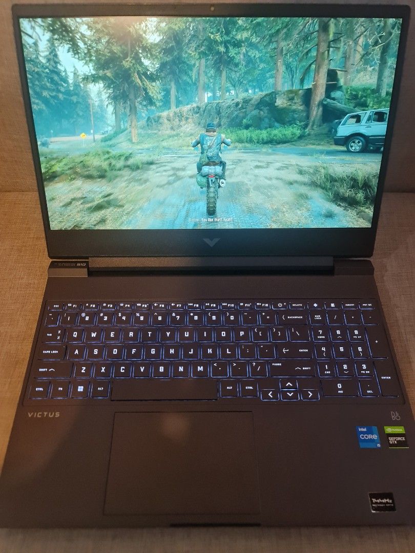 HP Victus 15 Gaming GTX 1650 Backlight Keyboard 16GB RAM 144Hz Screen ...