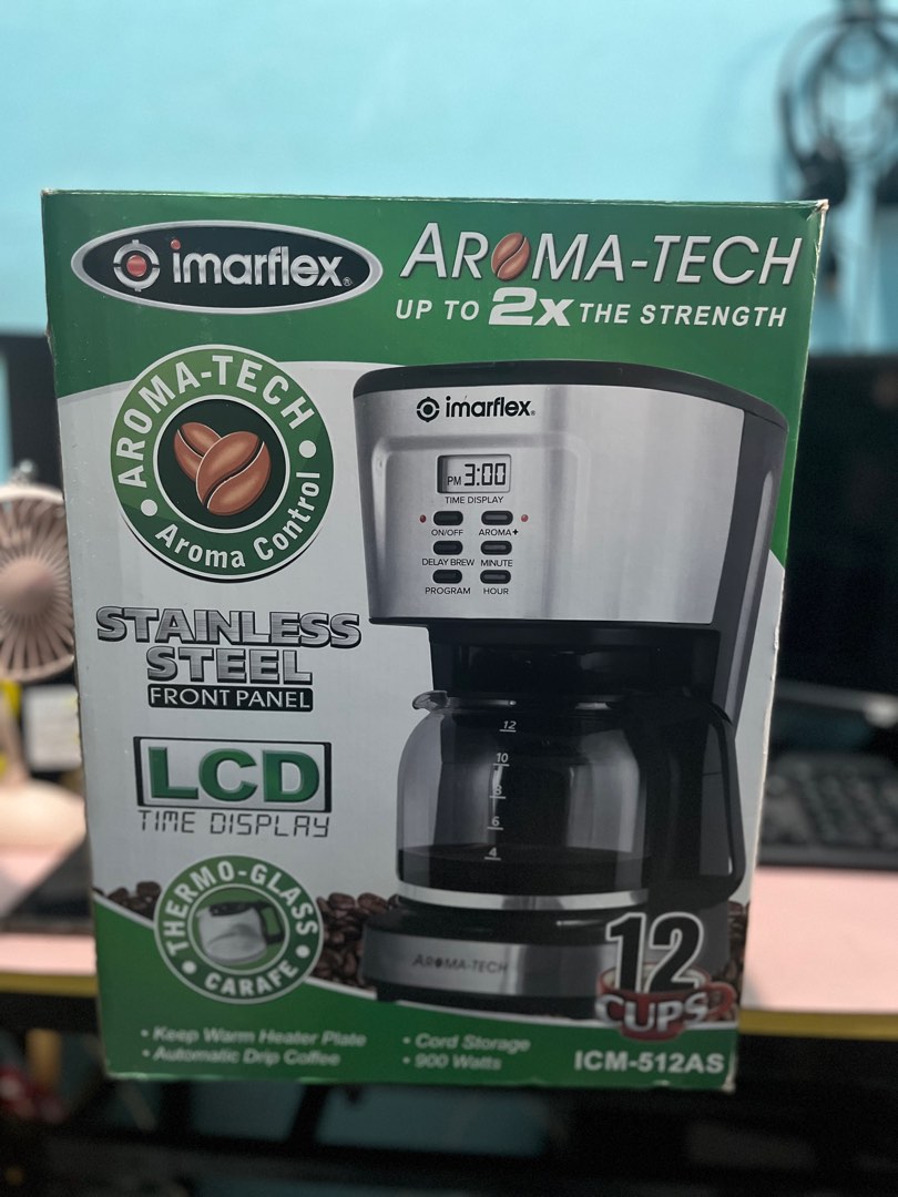 Imarflex Coffee Maker - 12 cups, TV & Home Appliances, Kitchen ...