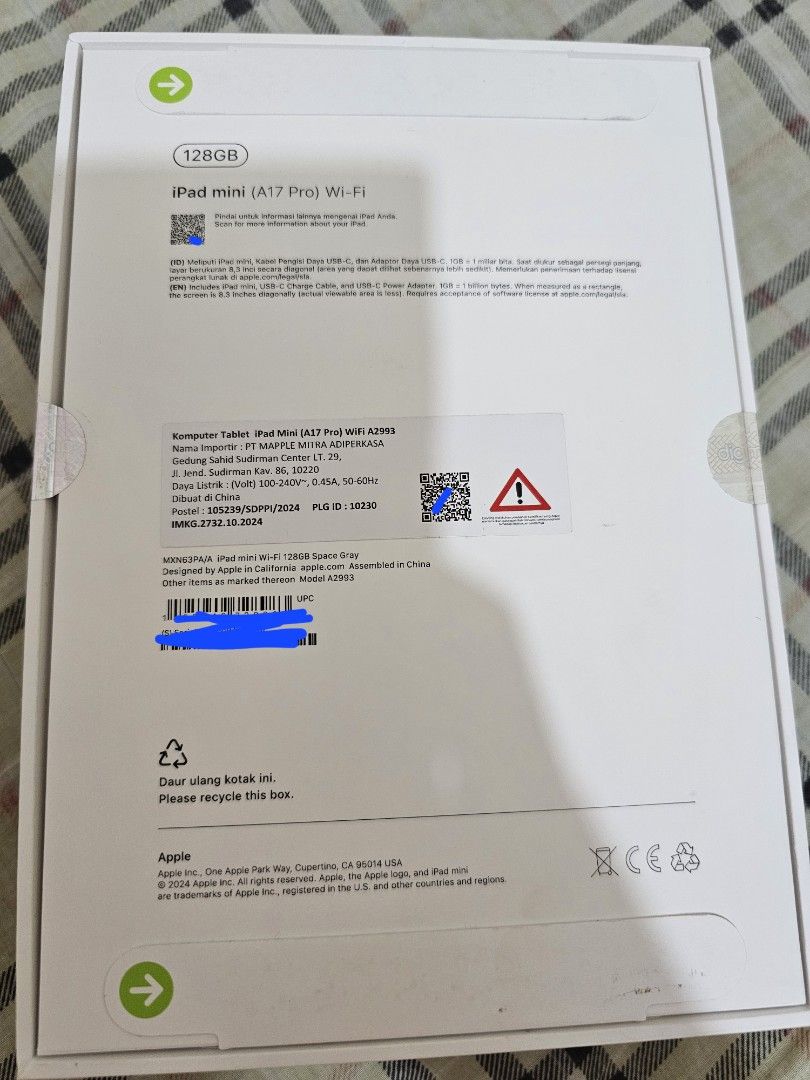 Ipad Mini 7 (2024) 128GB Space Grey BNIB DIGIMAP, Telepon Seluler ...