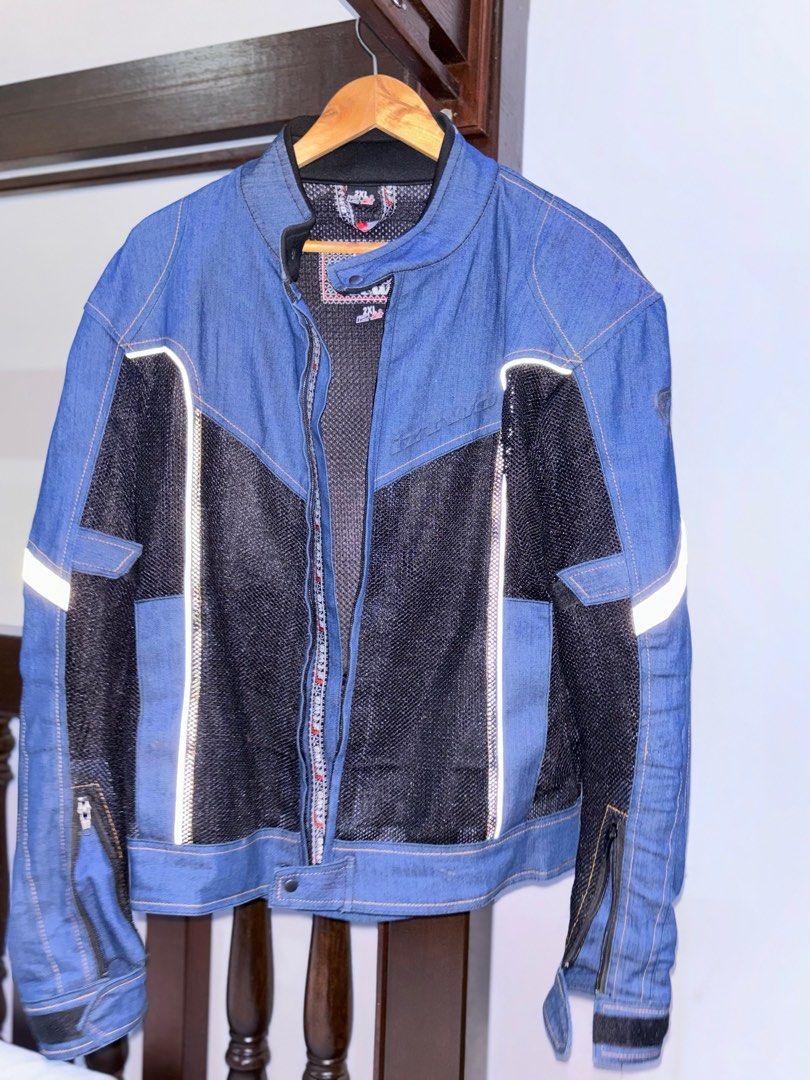 Iztwo Denim Riding Jacket, Men's Fashion, Activewear on Carousell