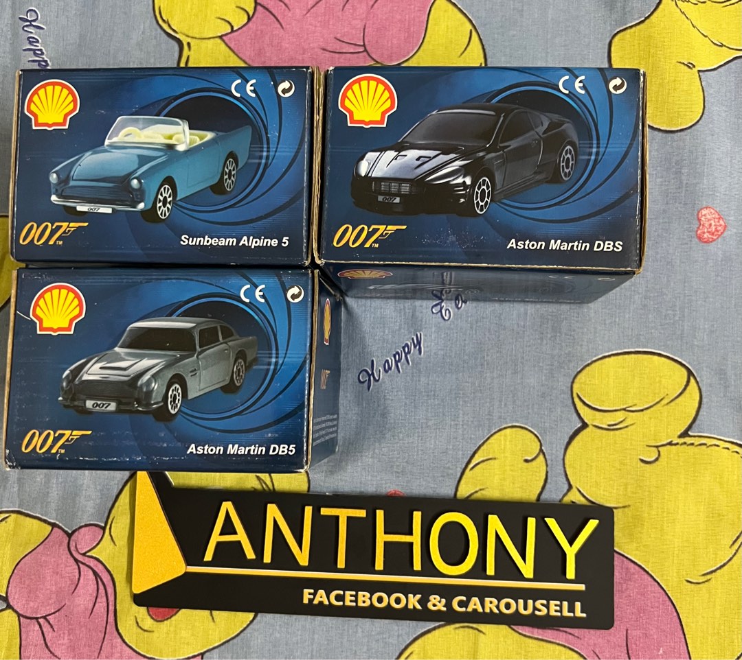 James Bond 007 x shell Malaysia series Aston Martin DB5 DBS sunbeam ...