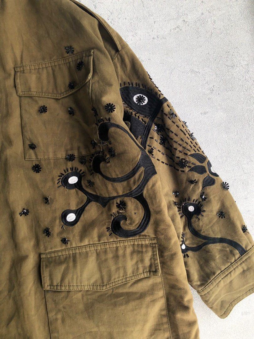 JS New York Vintage Military Jacket, Fesyen Pria, Pakaian , Baju Luaran ...