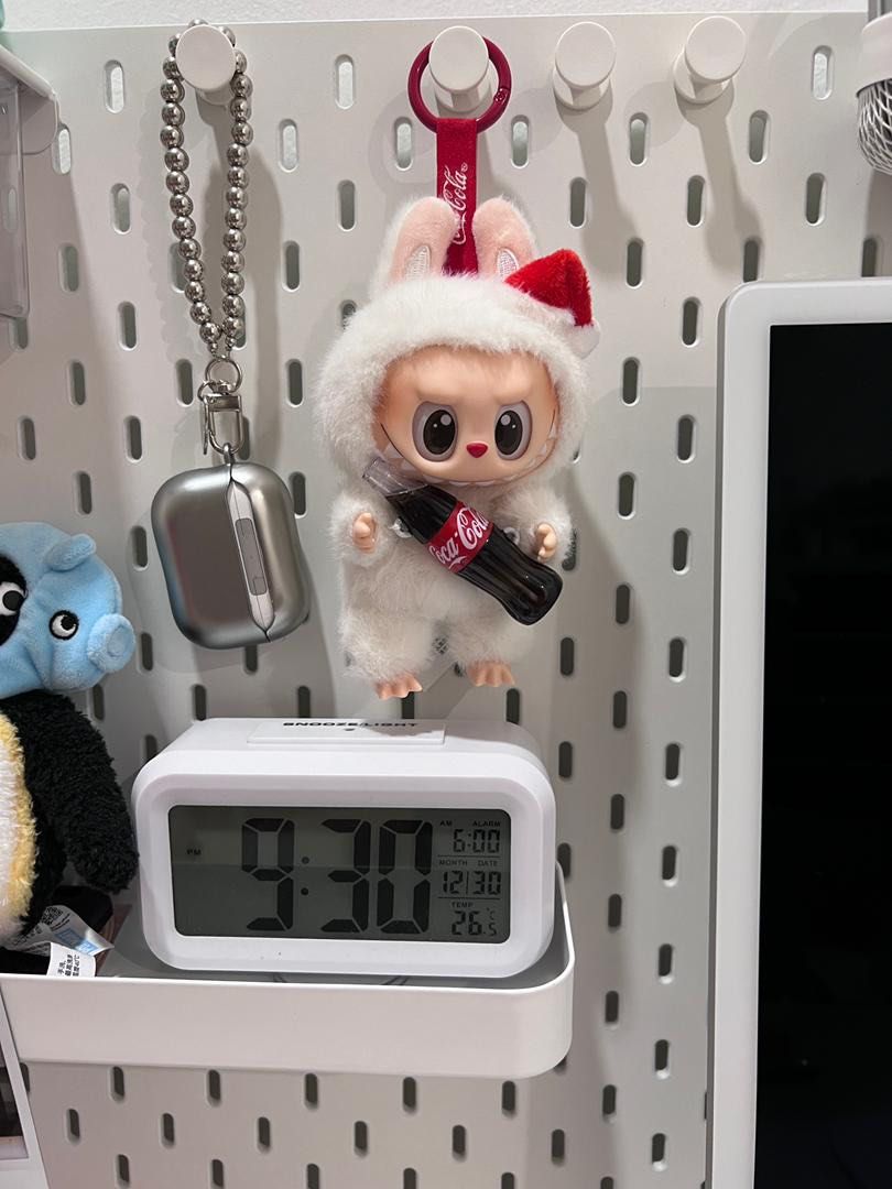 Labubu Coca Cola pop mart keychain plush toy, Hobbies & Toys, Toys ...