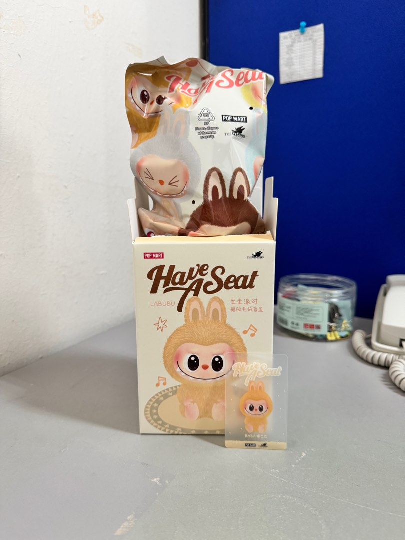 Labubu Have a Seat V2 Baba Popmart, Hobbies & Toys, Toys & Games on ...