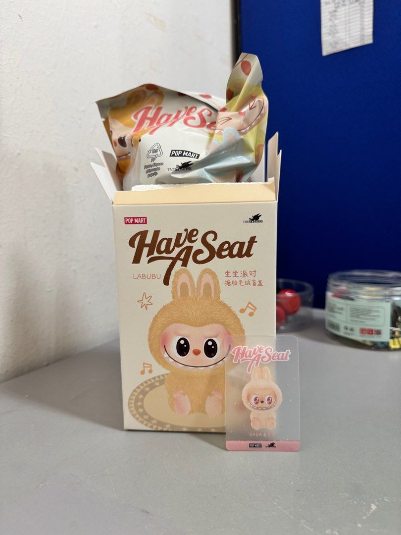 Labubu Have a Seat V2 Dada Popmart, Hobbies & Toys, Toys & Games on ...