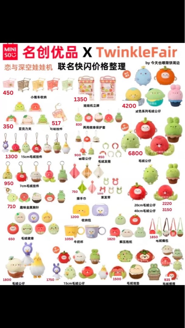 LADS twinklefair x miniso pasabuy, Hobbies & Toys, Memorabilia & Collectibles, Fan Merchandise ...