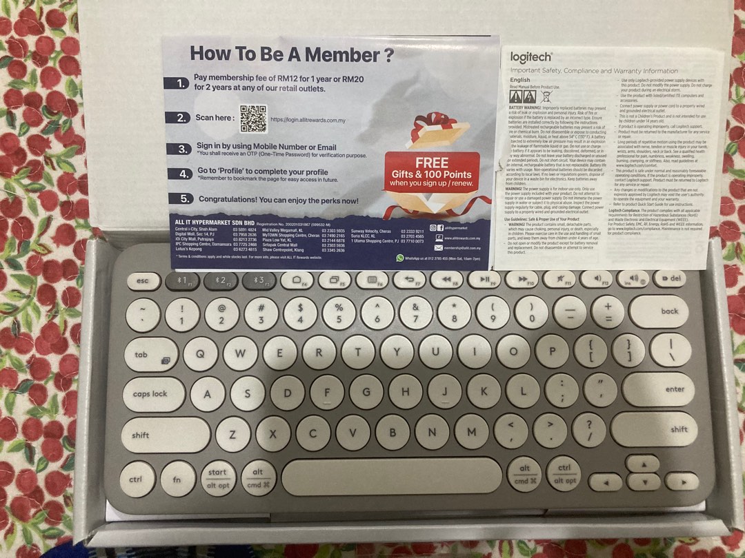 Logitech Keyboard Multi Device K380 Computers And Tech Parts And Accessories Computer Keyboard On