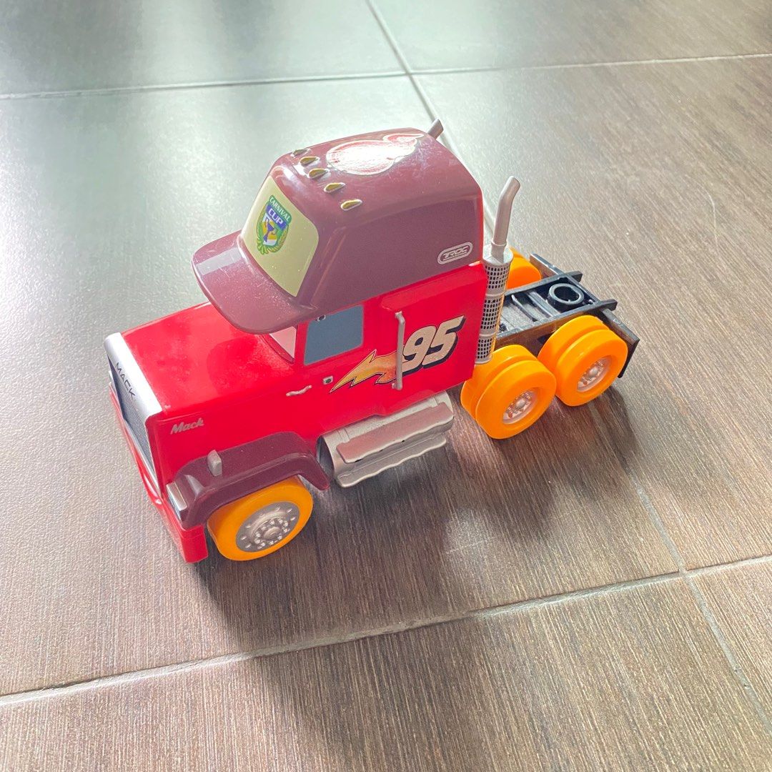 mainan anak disney pixar cars lightning mcqueen carnival cup car hauler ...