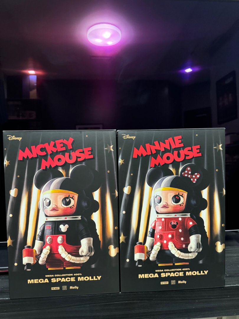 Mickey and Minnie Mouse Space Molly 400%, Hobbies & Toys, Toys & Games ...