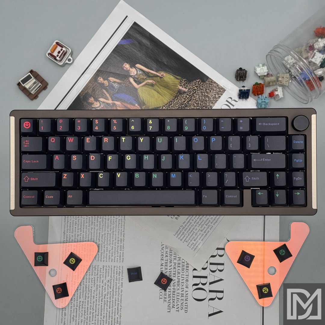 Midnight Rainbow Keycap PBT Dye Sub Cherry Keycaps 136pcs For ...