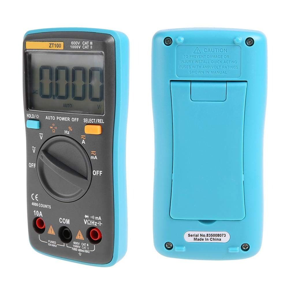 MINI Multimeter (Digital Display) Auto-Ranging AC/DC Ammeter Voltage ...
