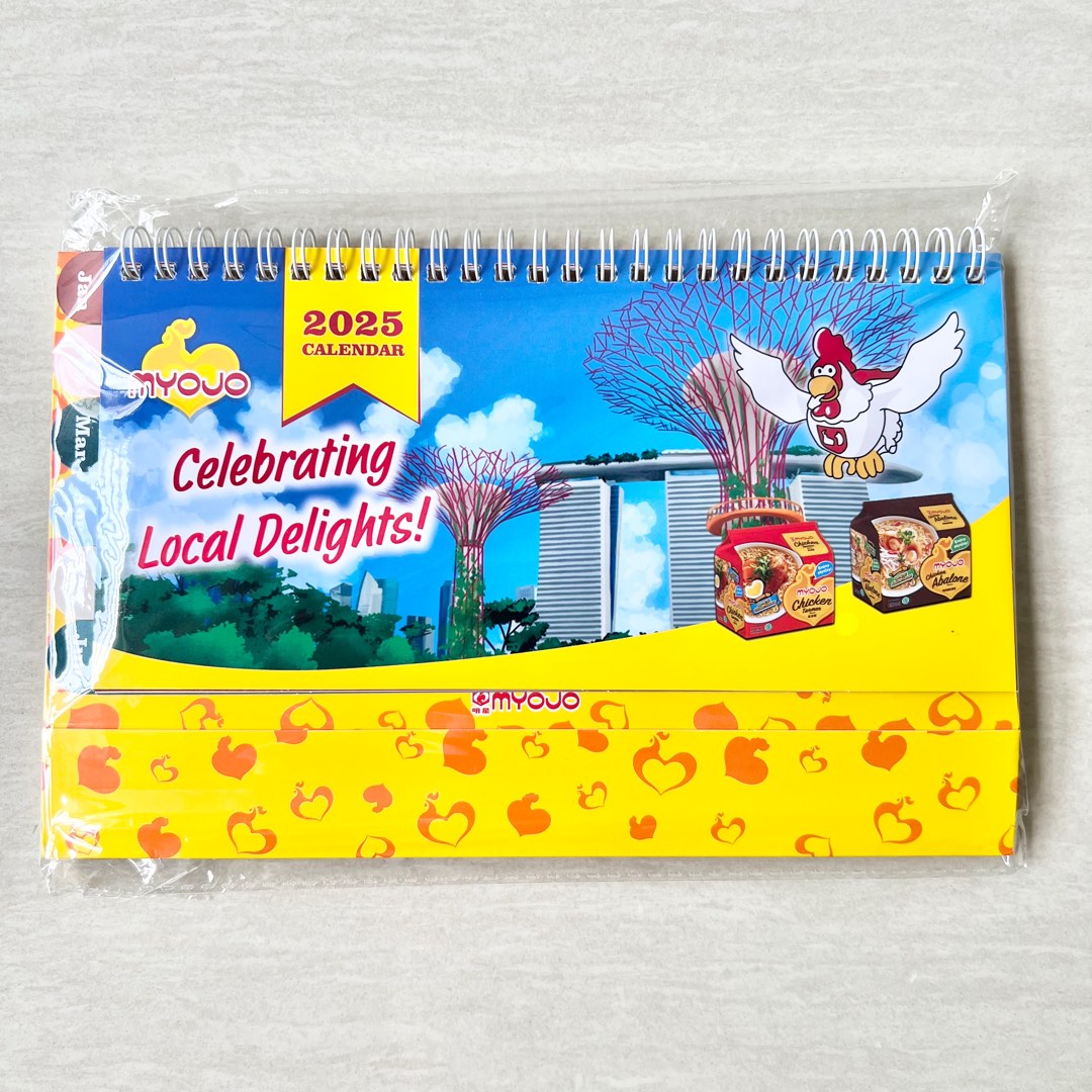 Myojo Noodles 2025 Standing Table Calendar, Hobbies & Toys, Stationery ...