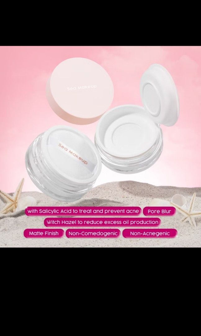 New Sea Makeup Acne Care Micro Translucent Setting Loose Powder for ...