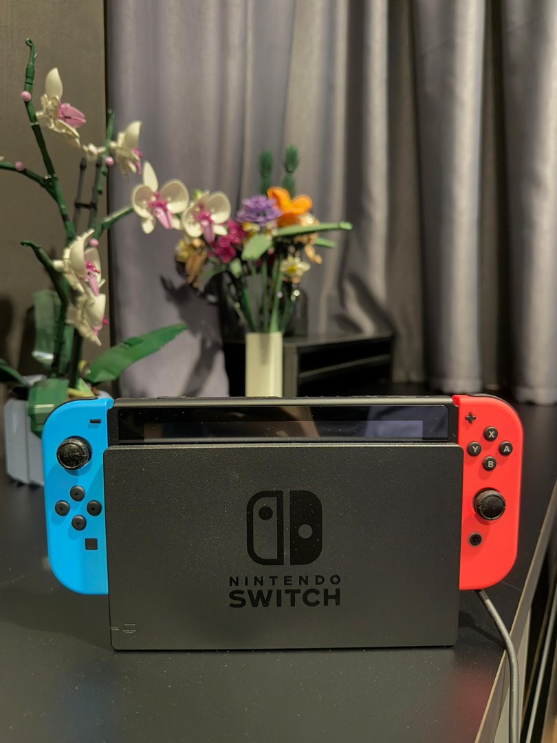 Nintendo Switch Console (Red/Blue), Video Gaming, Video Game Consoles ...