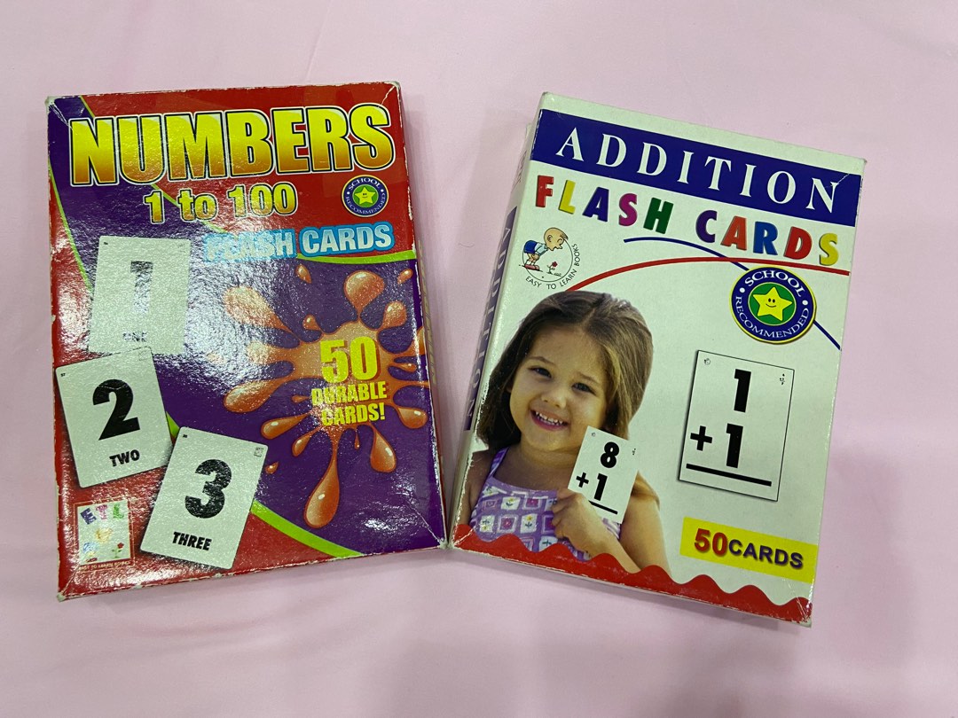 Numbers and addition flash cards sold each, Hobbies & Toys, Books ...