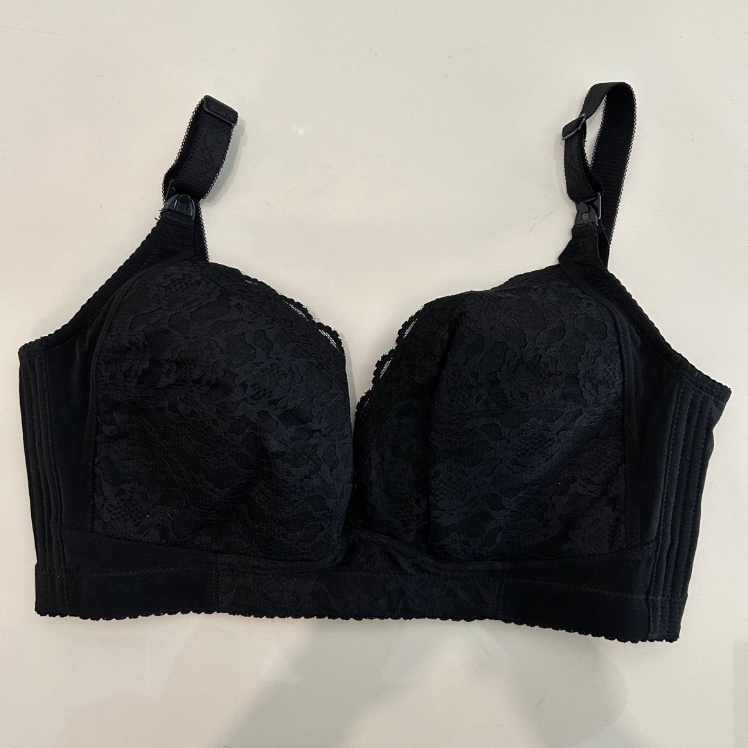 Nursing Bra Size 85F Non Wired Wireless Breastfeeding Maternity ...
