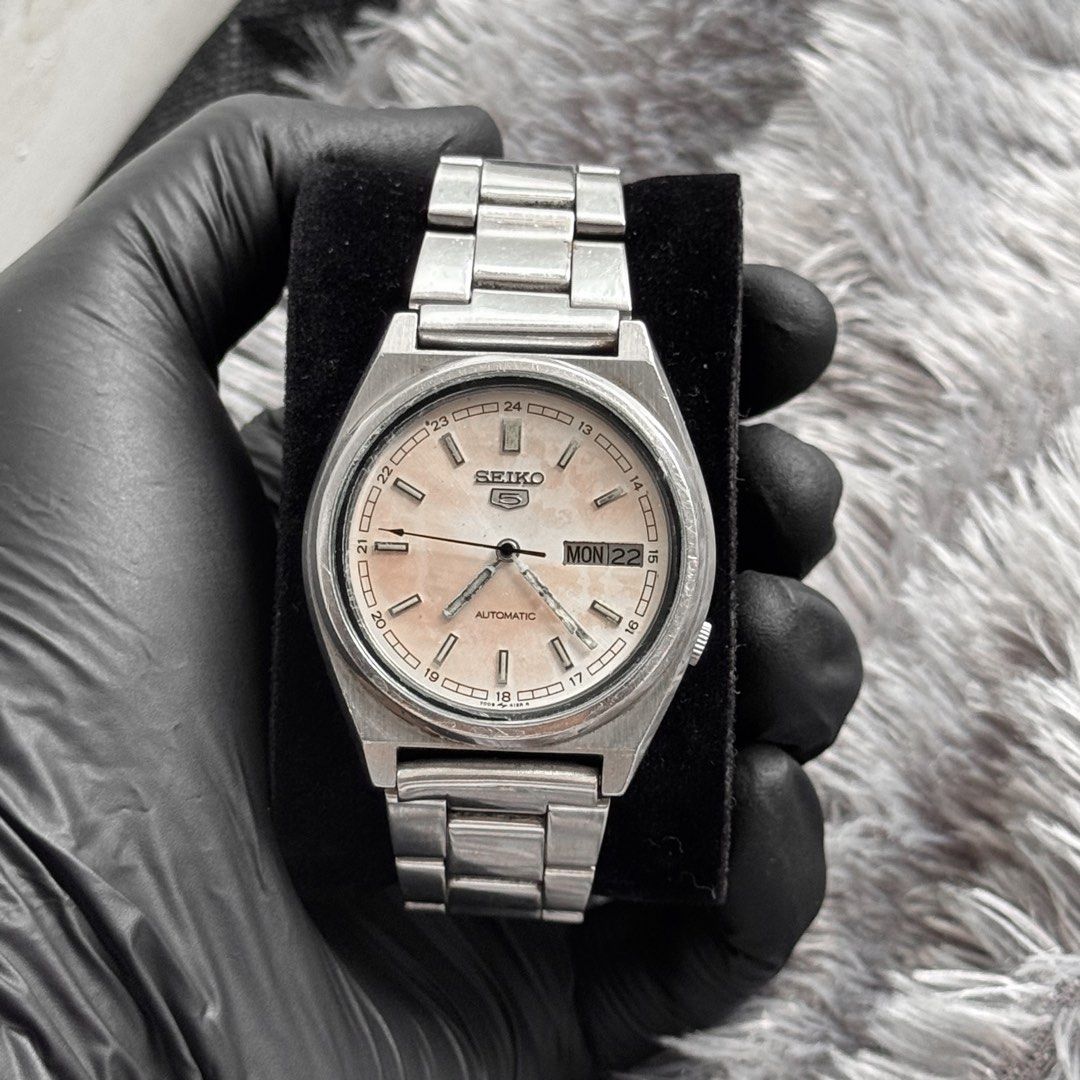 (Pasaran 1,8jt) Jam Tangan Vintage Seiko 5 Automatic Original Day Date, Fesyen Pria, Jam Tangan ...