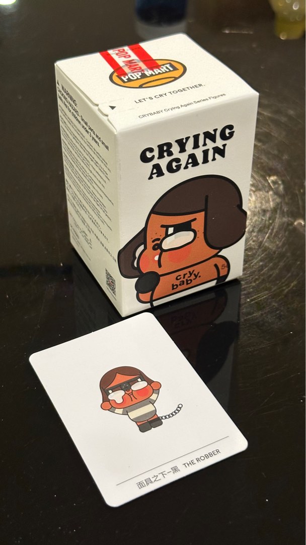 Pop Mart Crybaby Crying Again Series - The Robber, Hobbies & Toys, Toys ...