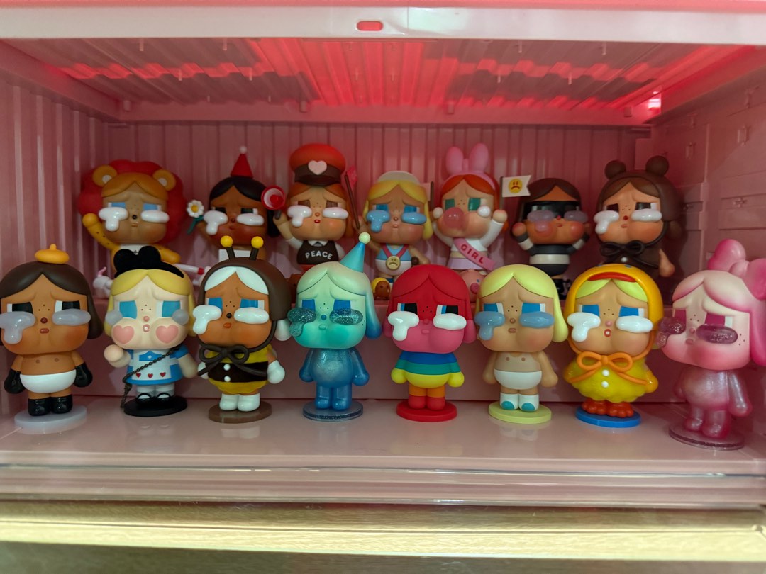 Pop Mart Crybaby figurines (Crying again & crying parade), Hobbies ...