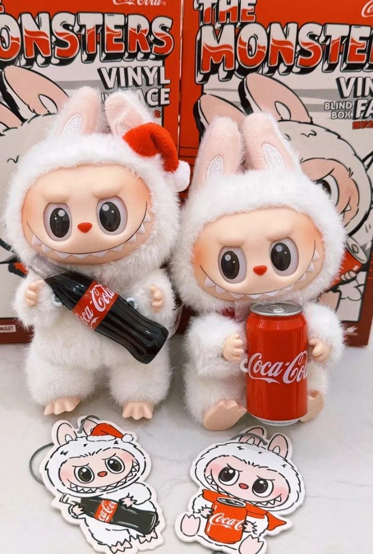 Popmart V3 Labubu Coca-Cola THE MONSTERS COCA-COLA SERIES-Vinyl Face ...