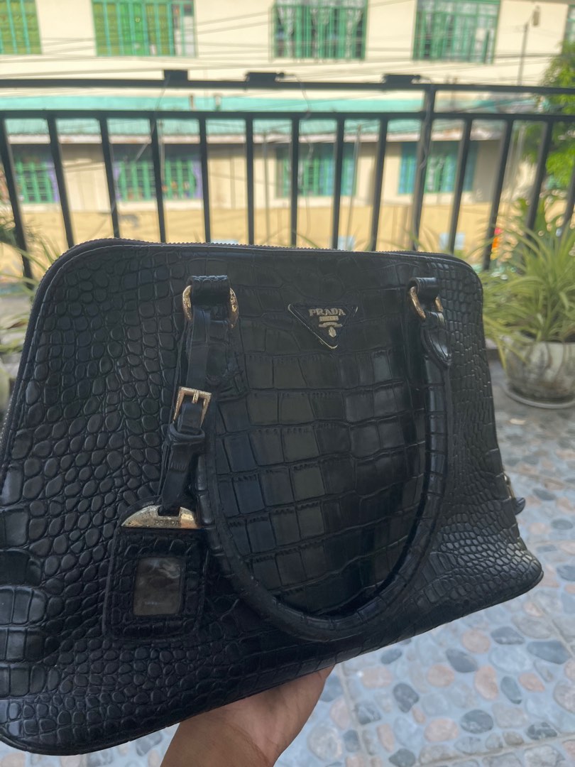 Prada crocodile bag, Luxury, Bags & Wallets on Carousell