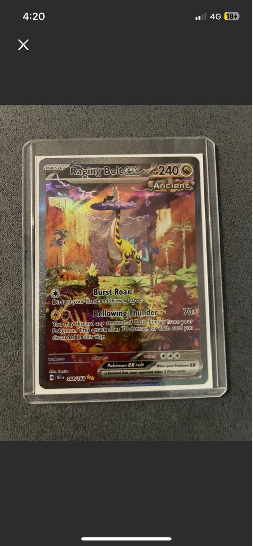 Raging Bolt EX (SIR) (208/162) - Pokemon Temporal Forces Set (TEF ...