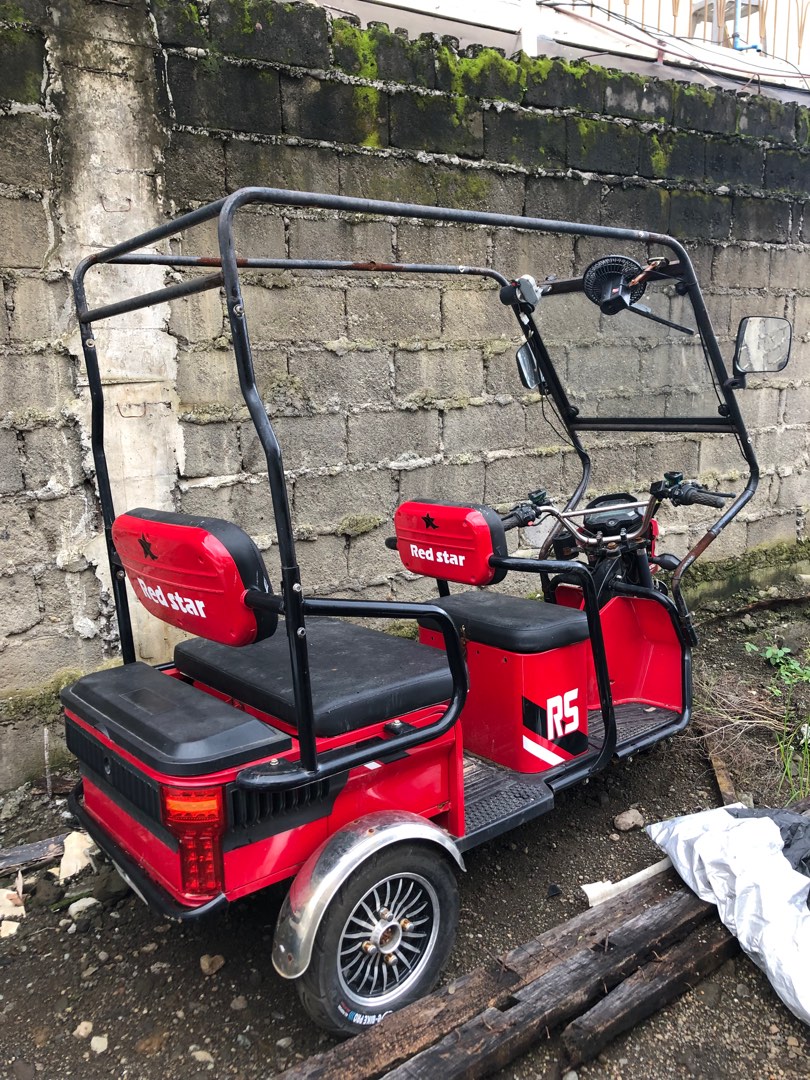 Red star e-bike 3 wheels, Motorbikes, Motorbikes for Sale on Carousell
