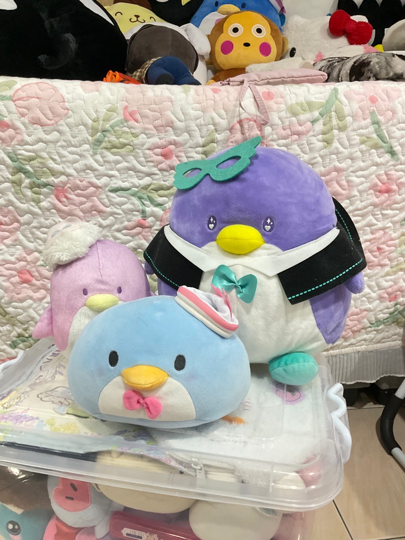 sanrio tuxedo sam plush set of 3, Hobbies & Toys, Toys & Games on Carousell