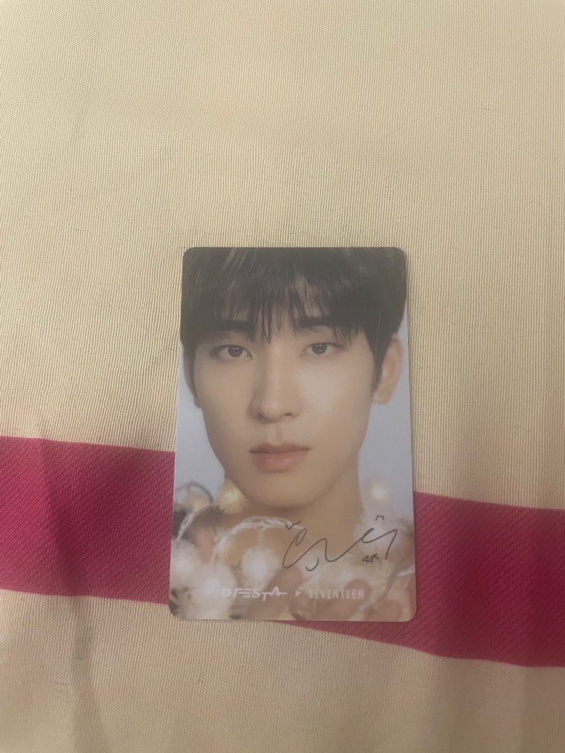 Seventeen Wonwoo photocard from dfesta bgc, Hobbies & Toys, Memorabilia ...