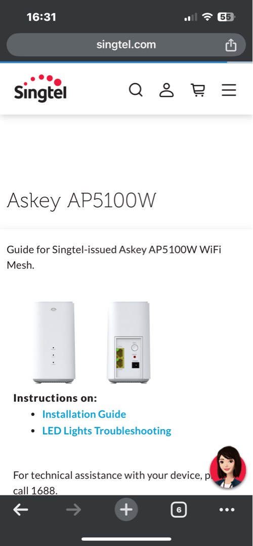 SingTel Askey wifi 5 mesh extender, Computers & Tech, Parts ...