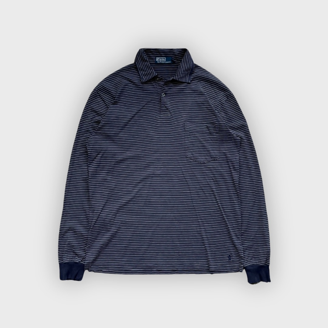[S-M] Polo Ralph Lauren Stripped Polo Shirt I Vintage Vtg Retro Kemeja ...