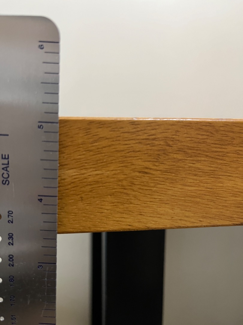 Solid wood high rise table with metal chairs, Furniture & Home Living ...