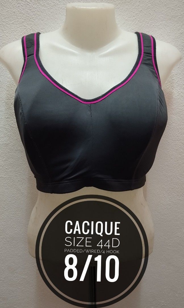 Sport bra Cacique 44D, Women's Fashion, New Undergarments & Loungewear ...