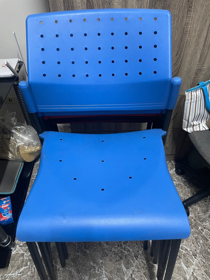 Stackable plastic chairs, Furniture & Home Living, Furniture, Chairs on ...