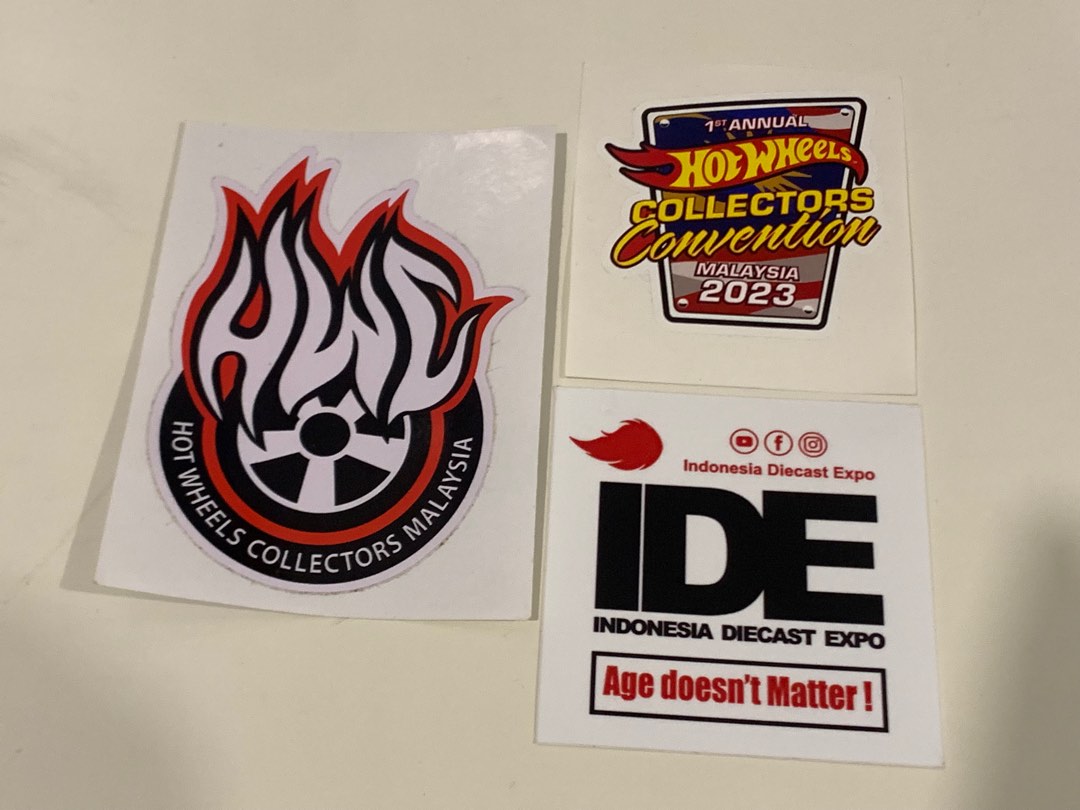 Sticker Hotwheels Convention First, Hobbies & Toys, Collectibles ...