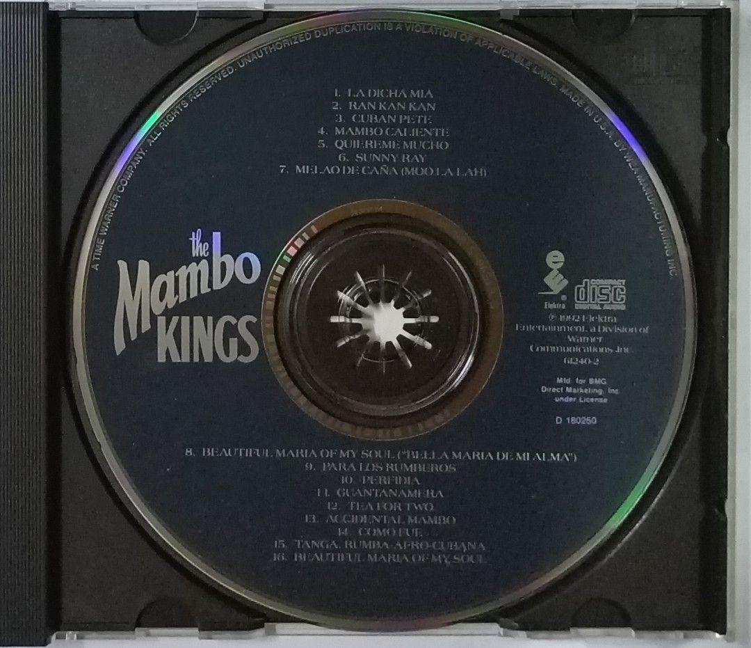 The Mambo King OST CD (44) Linda Ronstadt Los Lobos Antonio Banderas ...