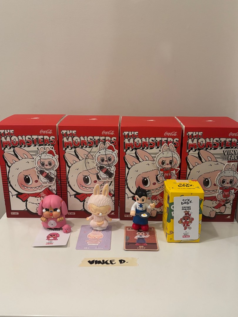 The Monsters Labubu Coca Cola Plush V3 BUNDLE, Hobbies & Toys, Toys ...