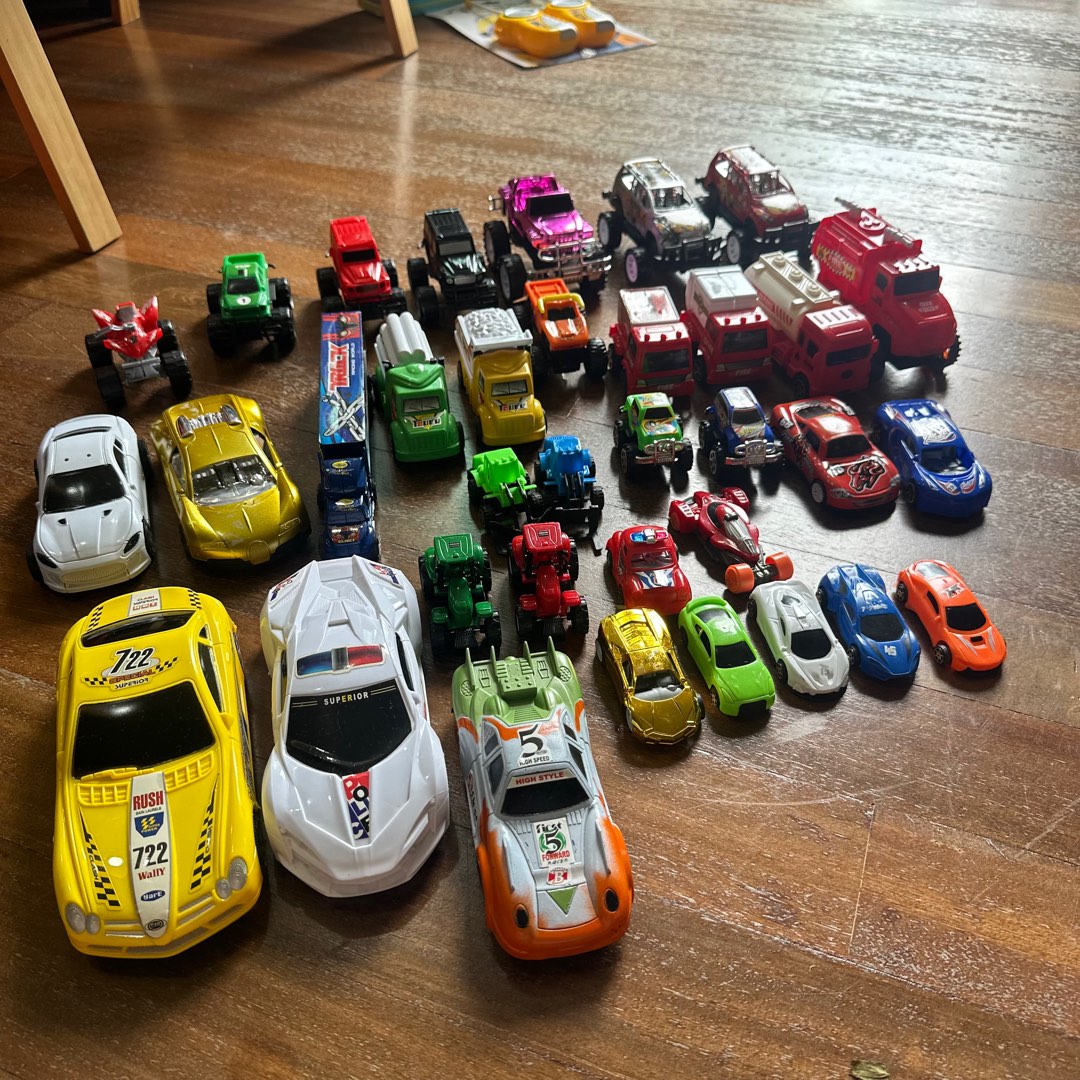 All 35 pcs Lelong Bundle Cars Truck Fire Engine Vehicle Construction ...